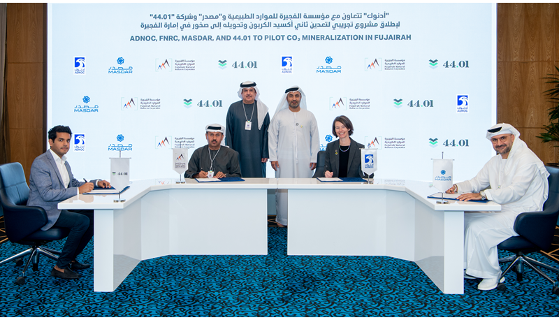Adnoc Partners With 44 01 To Turn Co2 Into Rock Adnoc