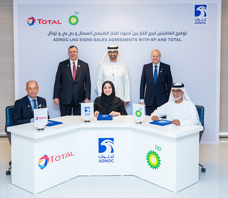 ADNOC LNG Signs Agreements with BP and Total Completing Diversification - Abu Dhabi National Oil ...