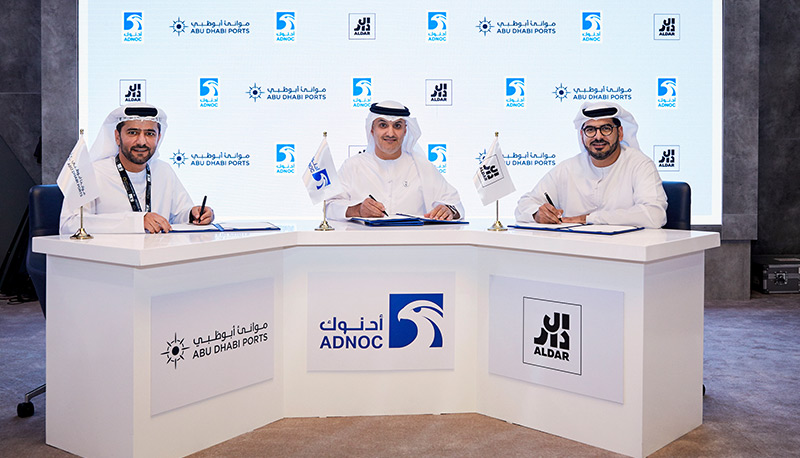 ADNOC Signs Agreements with Abu Dhabi Ports and Aldar Properties to Adopt ADNOC’s Successful In ...