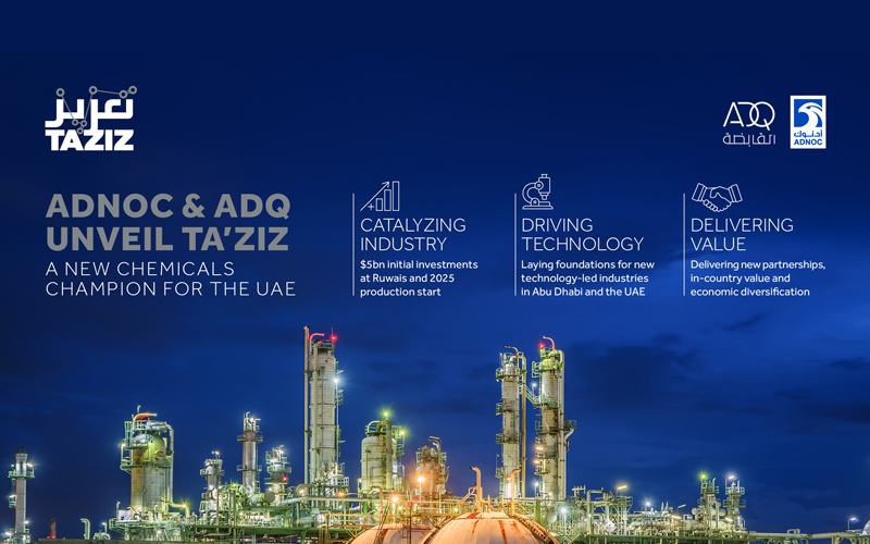 ADNOC and ADQ Launch TA’ZIZ Joint Venture to Drive Growth in UAE Chemicals Sector - Abu Dhabi ...